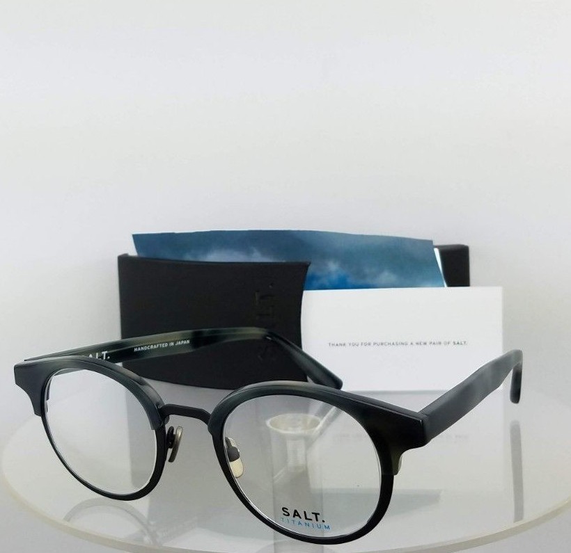Brand New Authentic Salt Eyeglasses Rumack Dus Grey 46Mm Titanium Frame ...