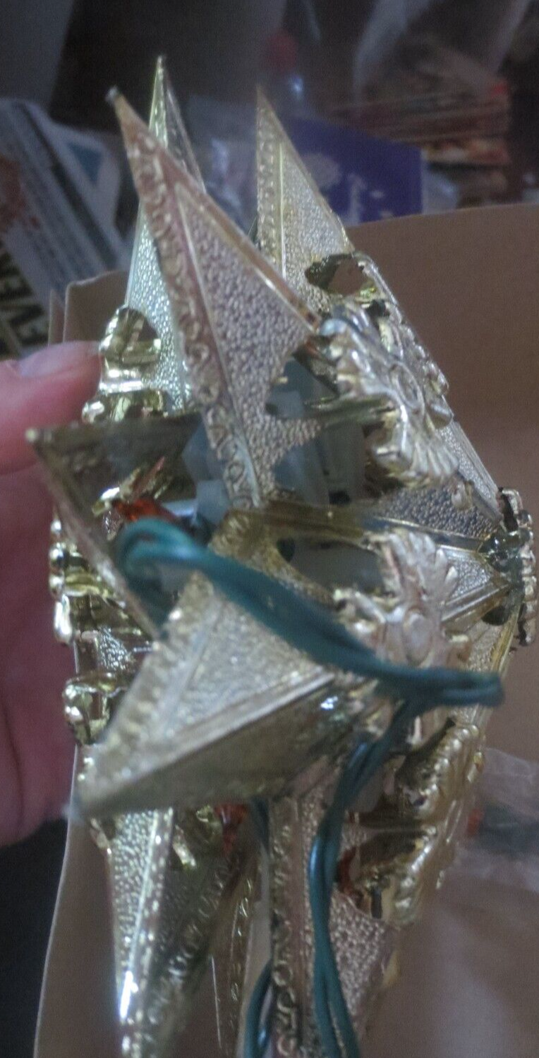Vintage Liberty Bell Christmas Heavenly Star Tree Top Topper - Tree Toppers