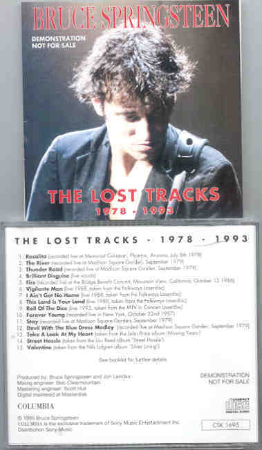 Bruce Springsteen - The Lost Tracks 1978 - 1993 ( 15 rare and ...
