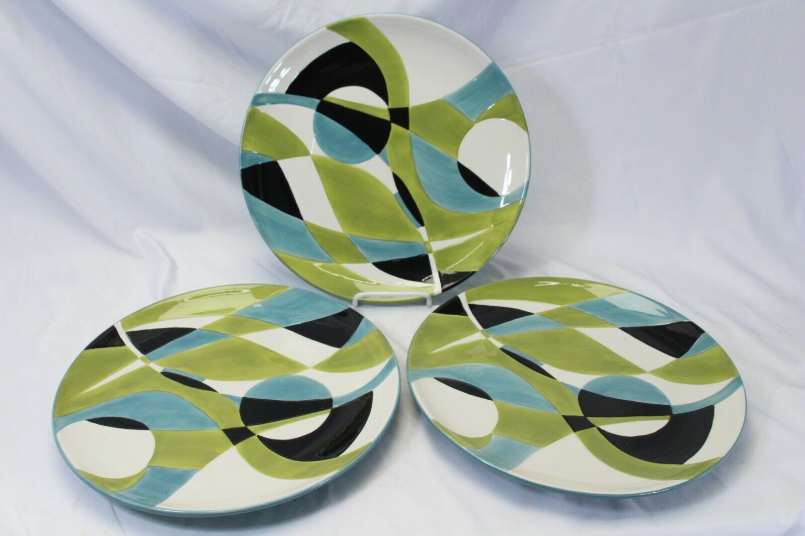 Pier 1 Folly Chop Plates Platters 13" Lot of 3 - Plates