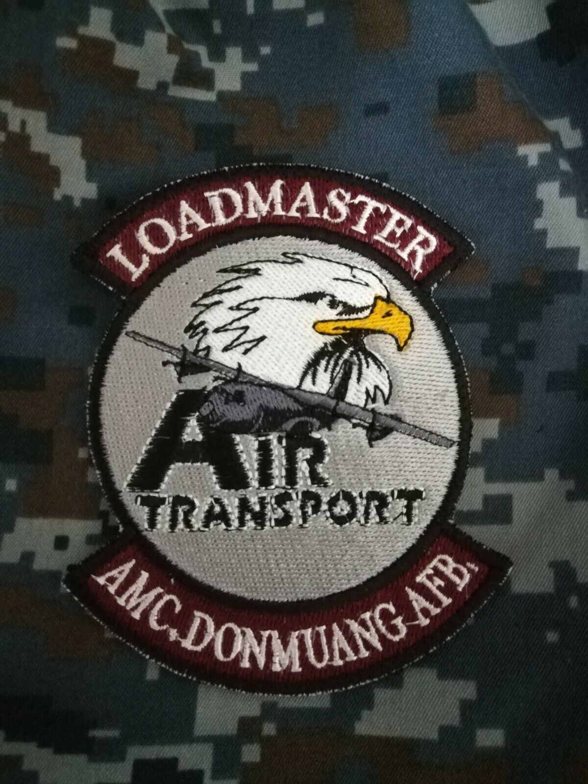 LOADMASTER AIR TRANSPORT AMC DONMUANG AFB Thai Air Force Patch Original ...