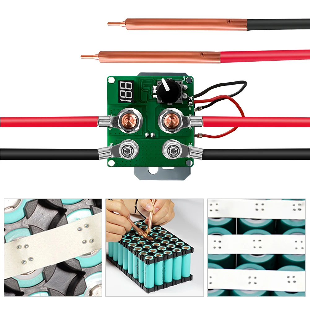 199 Gear 12V Relay Spot Welder Kit 0.15mm Nickel Adjustable Mini Spot ...