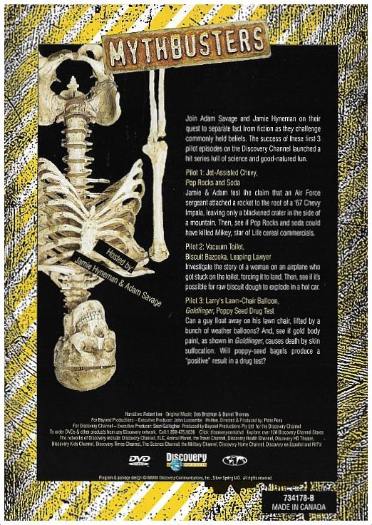 DVD - Mythbusters (2003) *Adam Savage / Jamie Hyneman / 3 Pilot Episodes* - DVDs & Blu-ray Discs