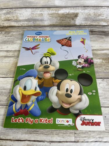Disney Junior Mickey Mouse Clubhouse Big Fun Book To Color "Let's Fly A ...