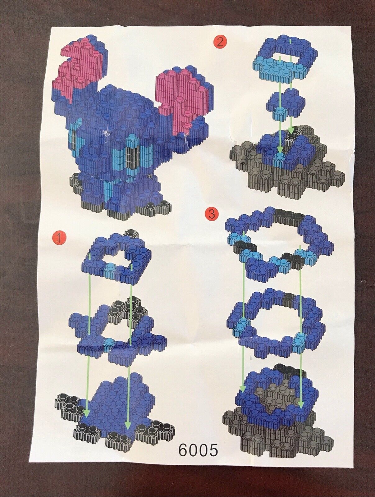 Magic Block Nano Micro Building Blocks 3D Cartoon Character Stich ...