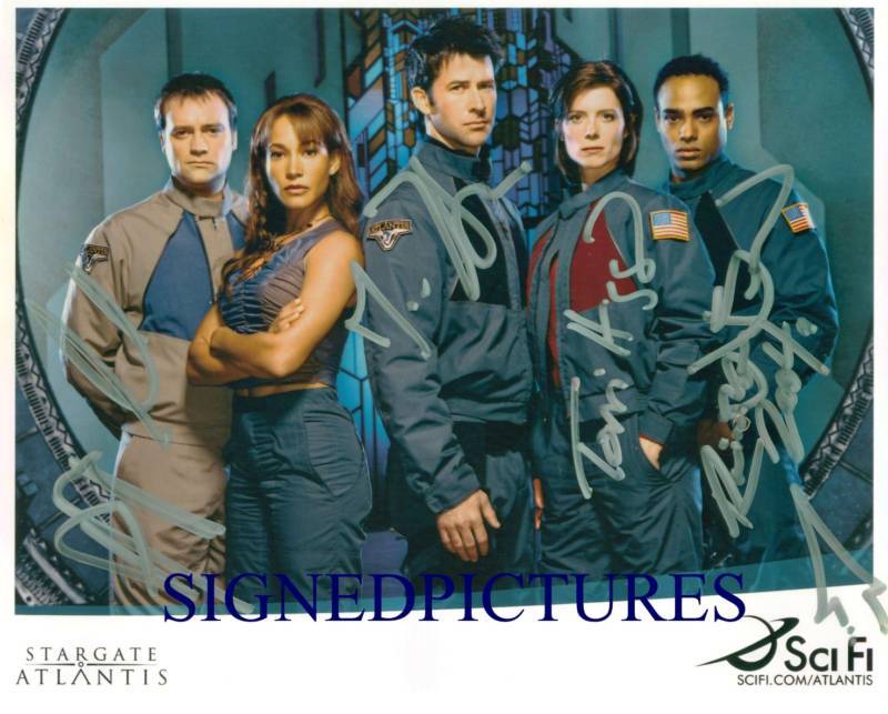 STARGATE ATLANTIS CAST SIGNED AUTOGRAPHED RP PHOTO - Television