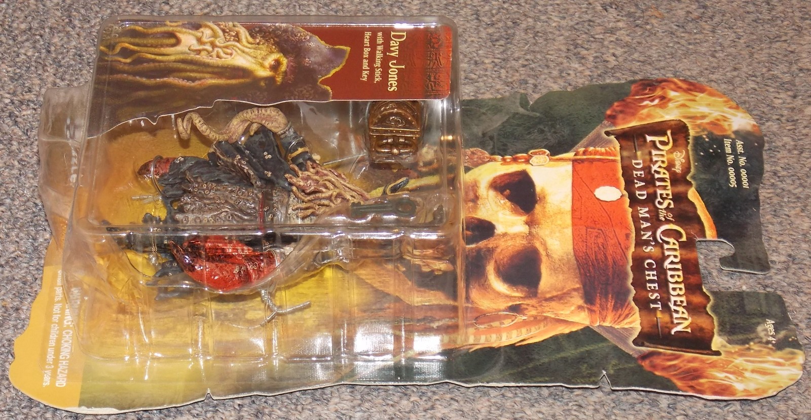 2006 Pirates Of The Caribbean Davy Jones 4 inch Action Figure New In ...