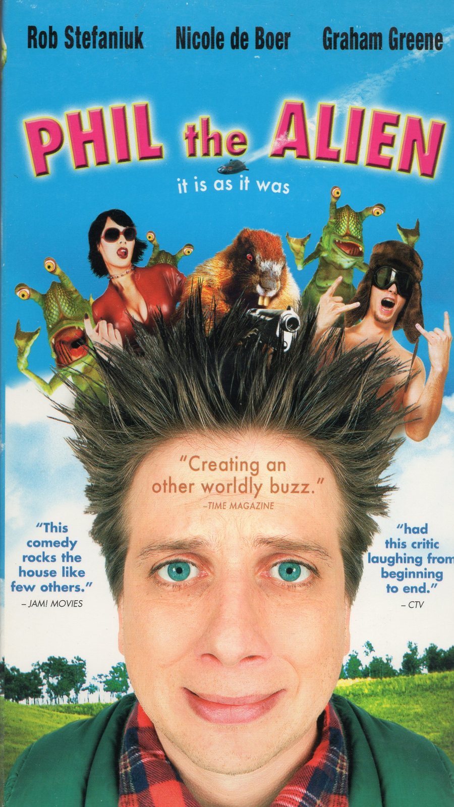 PHIL the ALIEN (vhs) cross Men In Black with Austin Powers, alcoholic ...