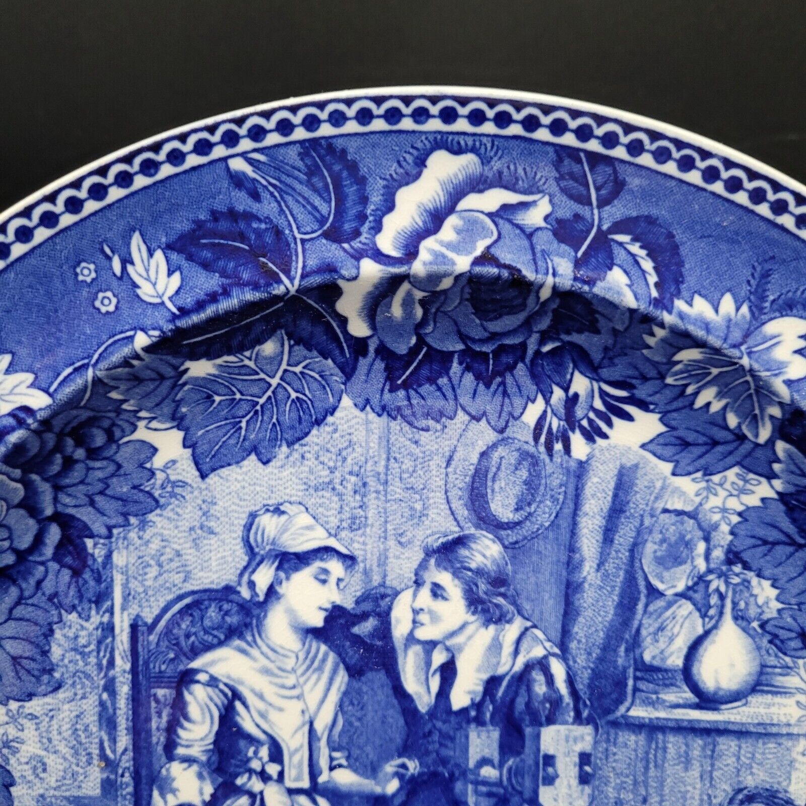 Antique c.1899 Wedgwood Priscilla & John Luncheon Cabbage Rose ...