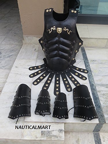 NauticalMart Medieval Leather Muscle Armor with Leather Leg & Arm Guard ...