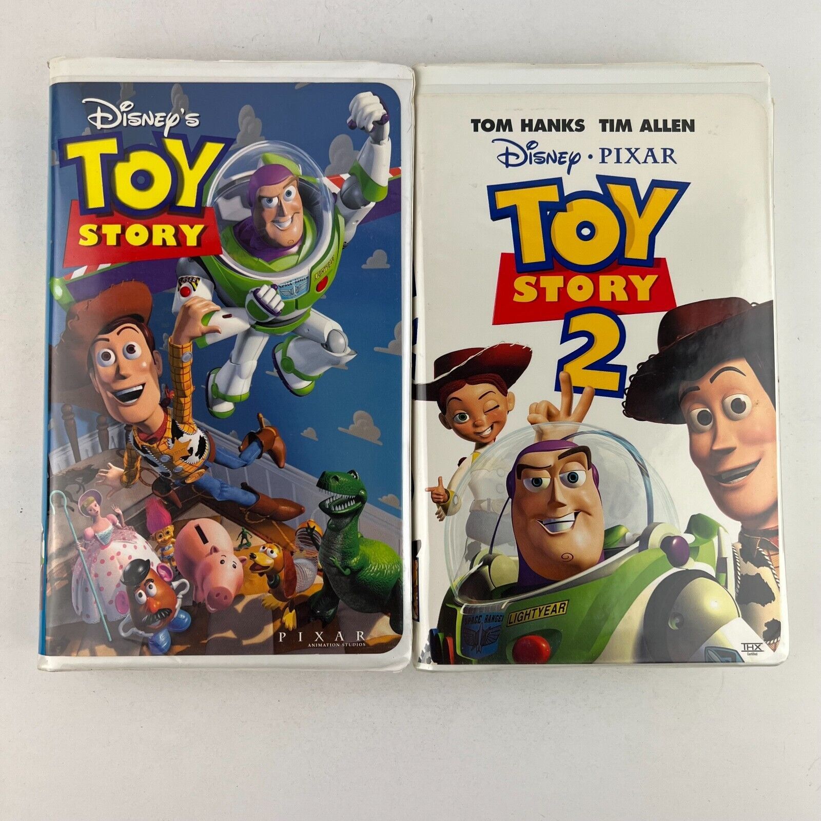 Walt Disney Pixar Toy Story 1 & 2 VHS Video Tape Lot - VHS Tapes