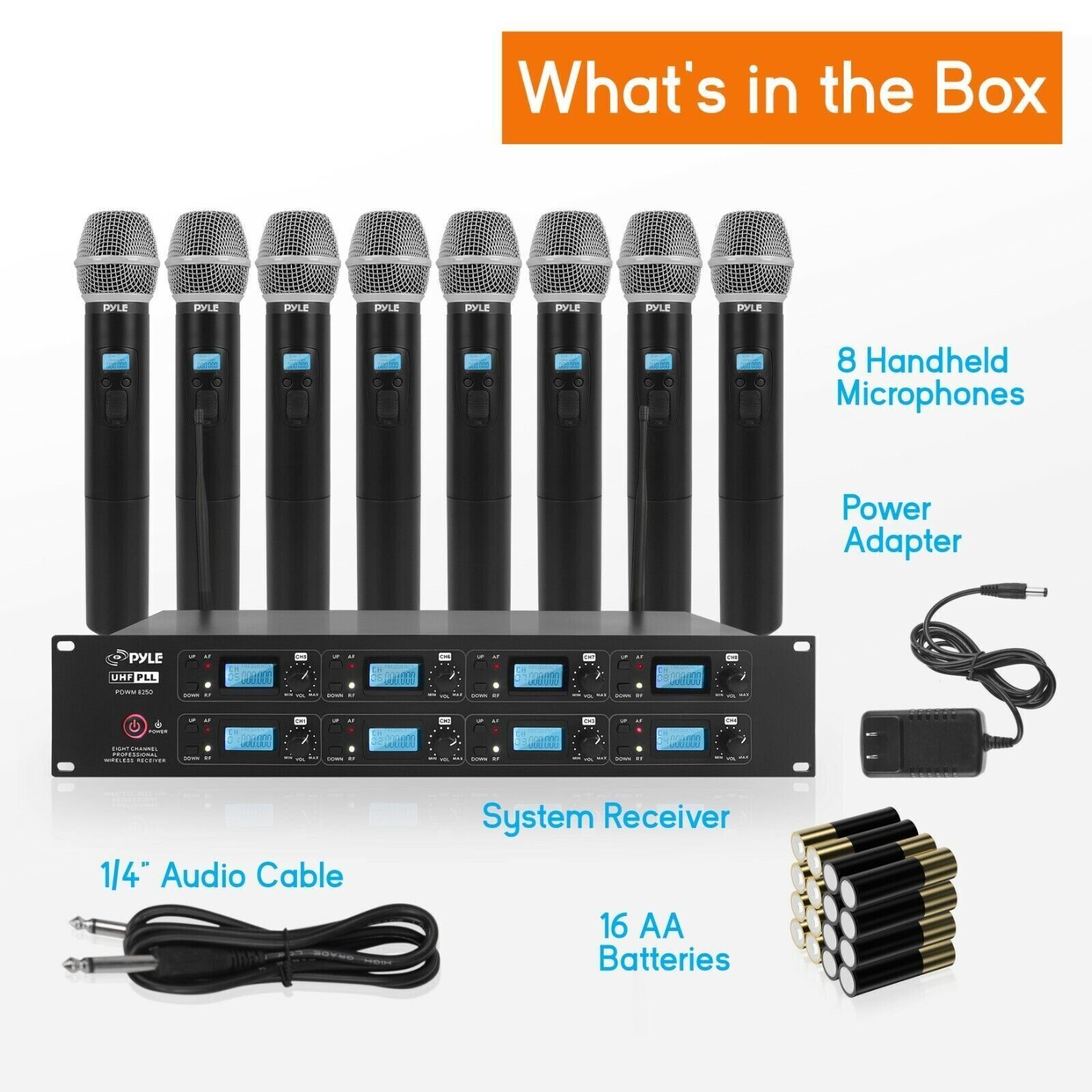 8-Channel Wireless Microphone & Receiver and 50 similar items