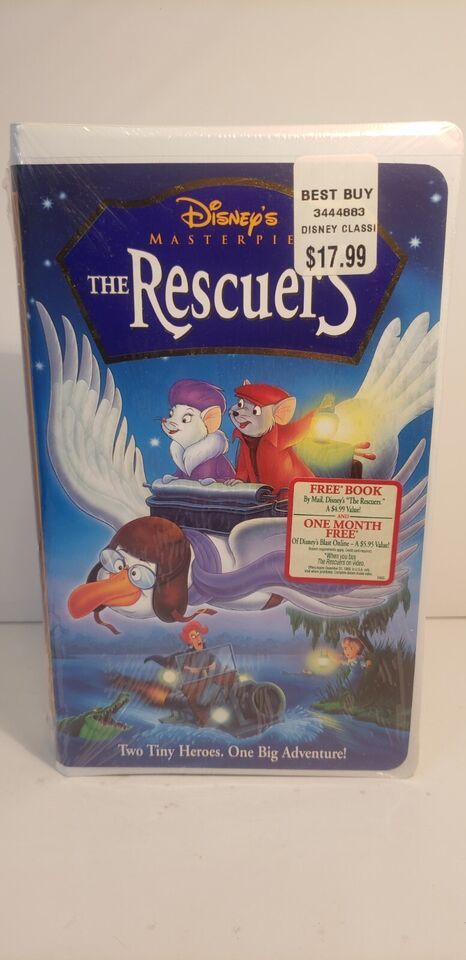 The Rescuers Disney's Masterpiece VHS New Sealed - VHS Tapes