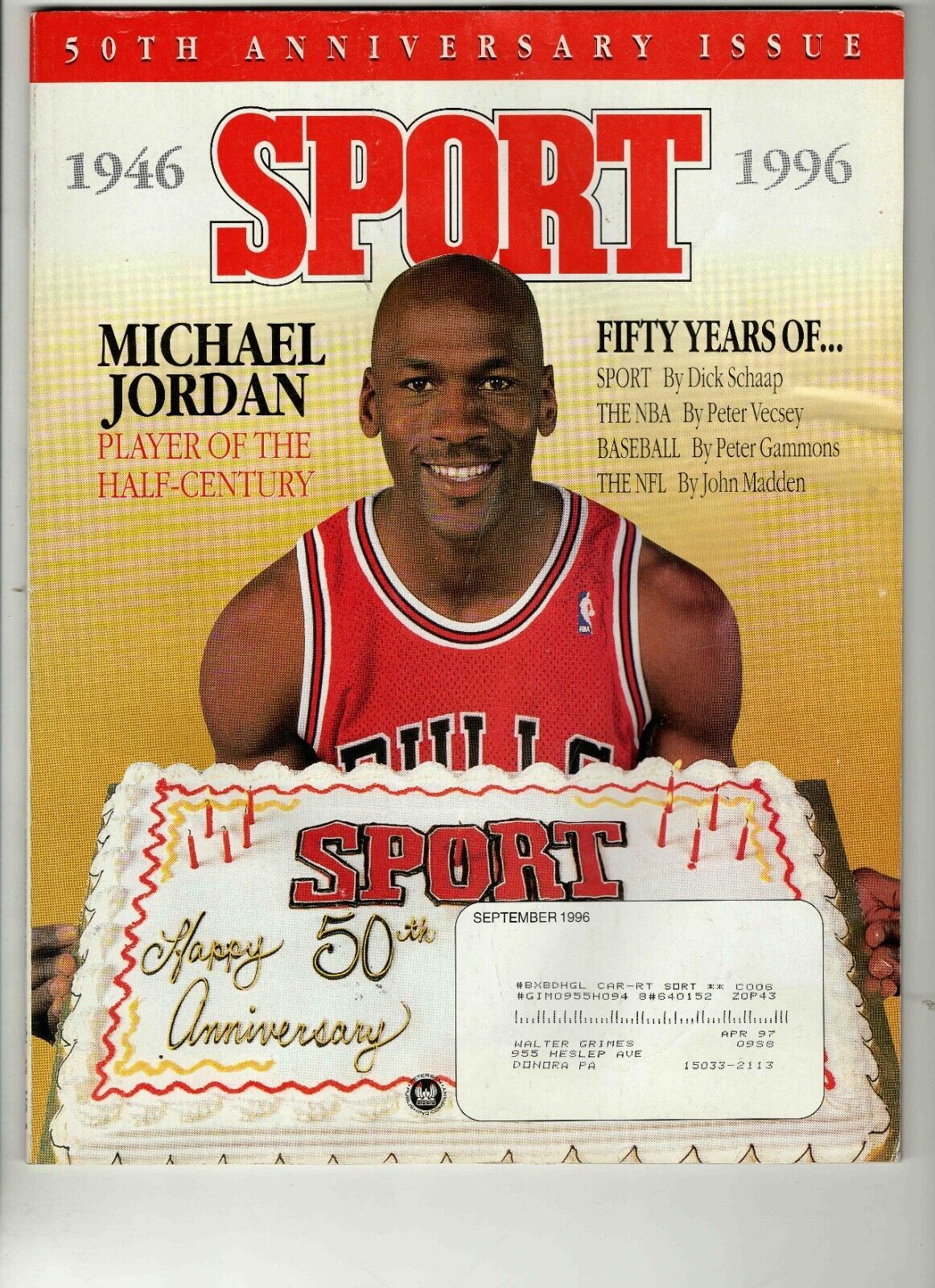Sep 1996 Sport Magazine 50th Anniversary Issue Michael Jordan - Magazines