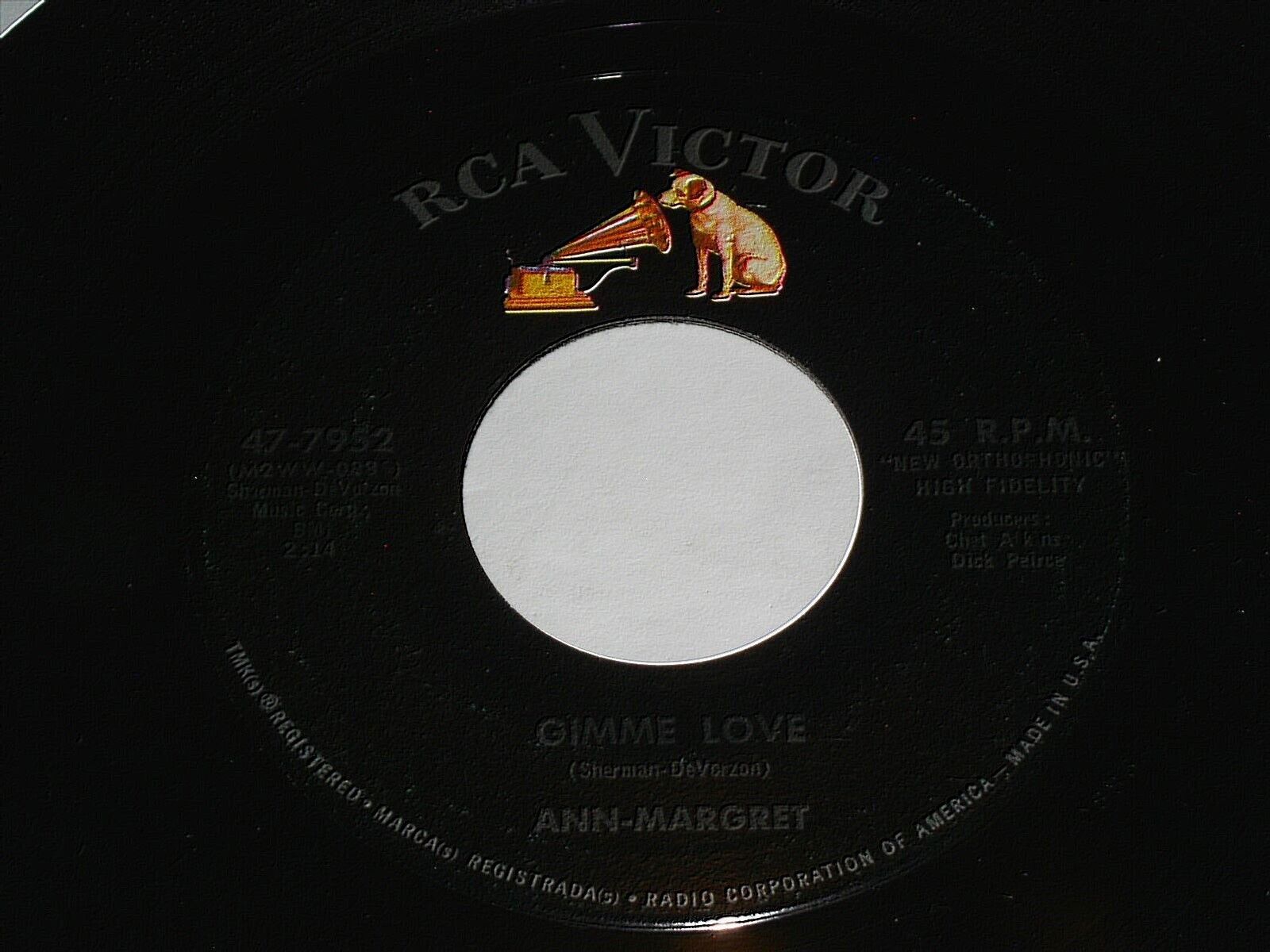 Ann-Margret Gimme Love It Do Me So Good 45 Rpm Record Vinyl RCA 47-7952 ...