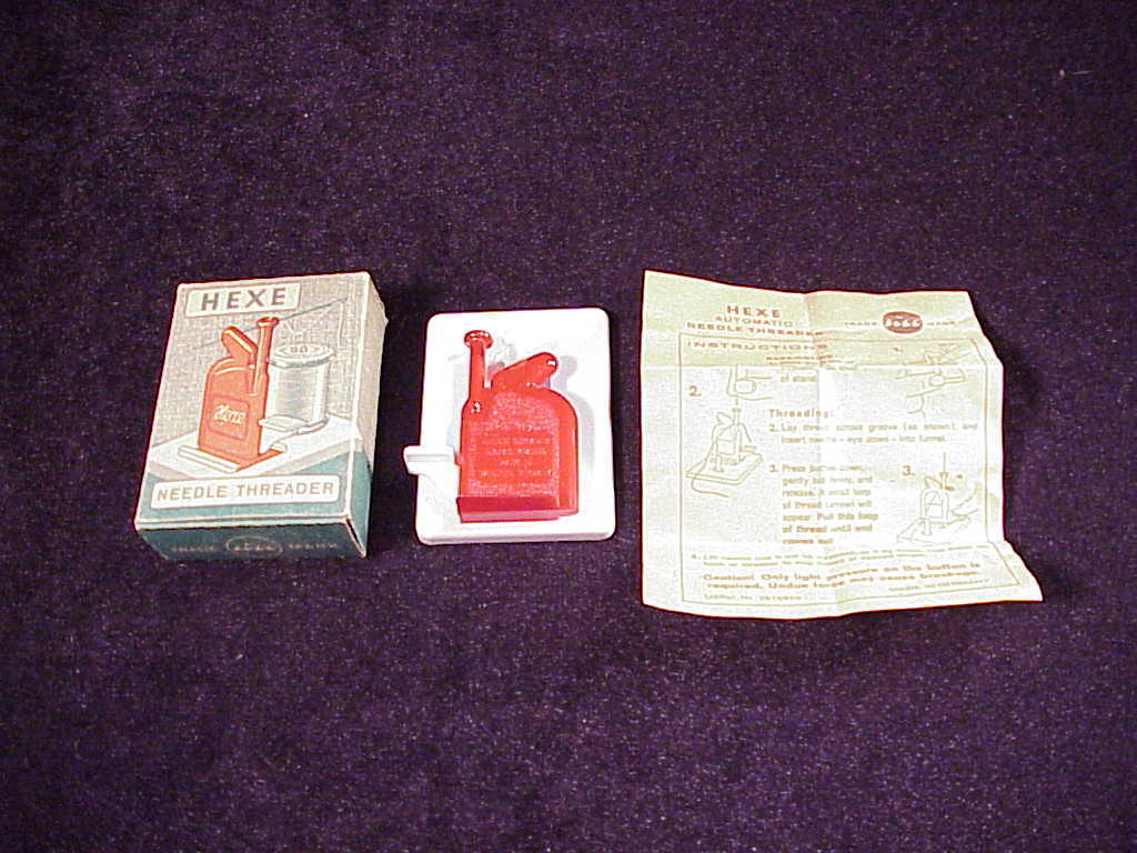 Hexe Needle Threader with instruction sheet and box, vintage, West ...