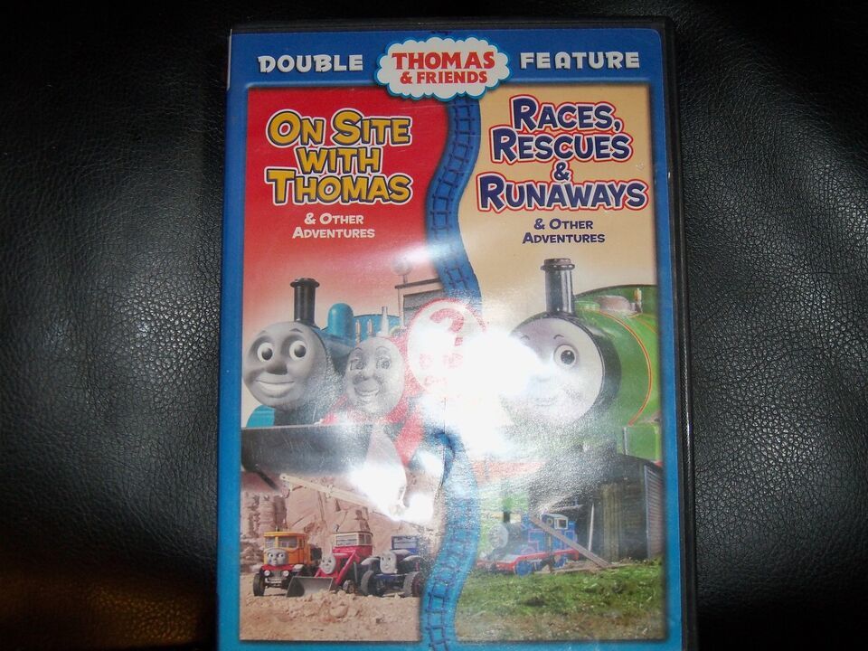 THOMAS & FRIENDS DVD ON SITE WITH THOMAS/RACES, RESCUES & RUNAWAYS EUC ...