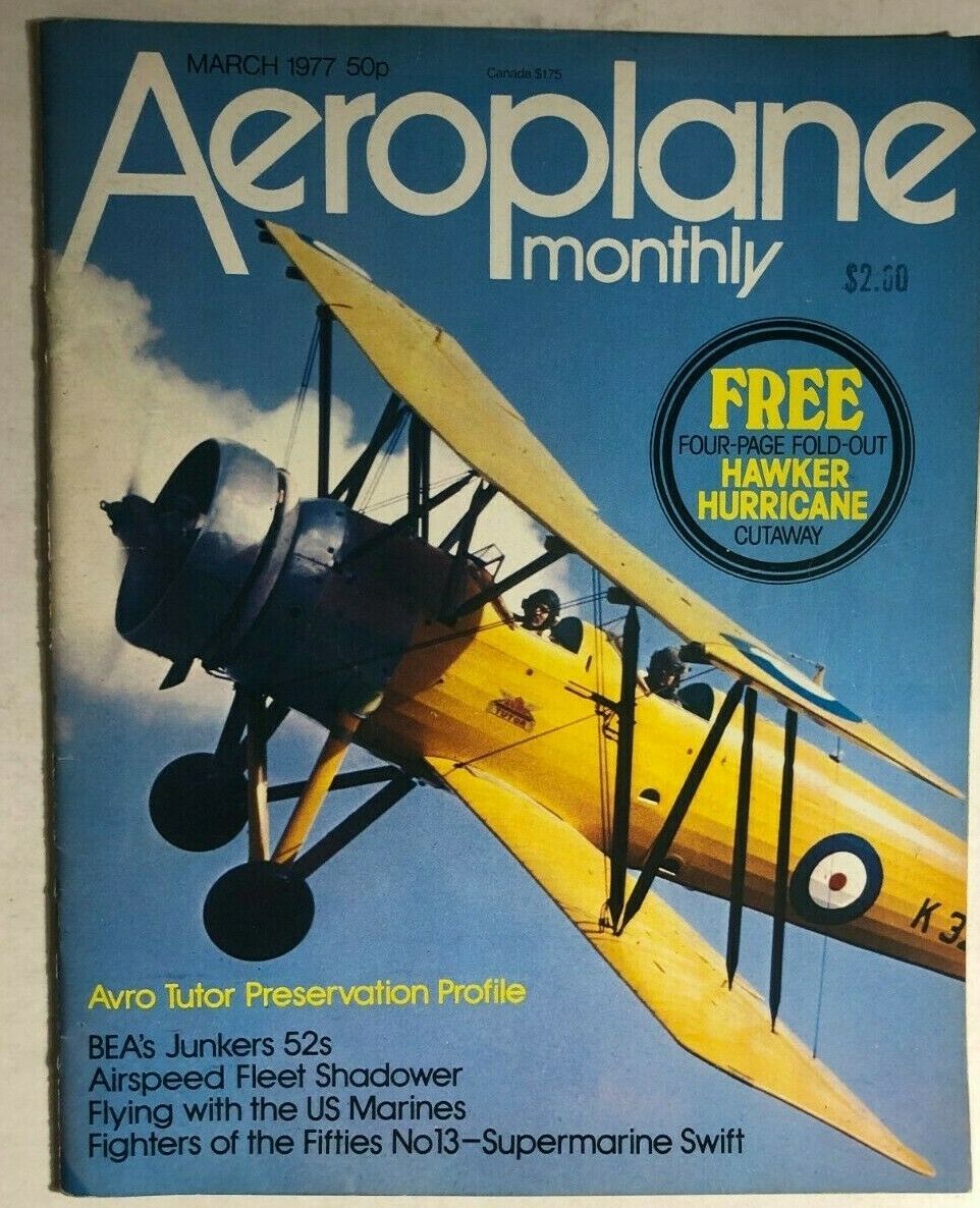 AEROPLANE MONTHLY British aviation magazine March 1977 Hawker Hurricane ...
