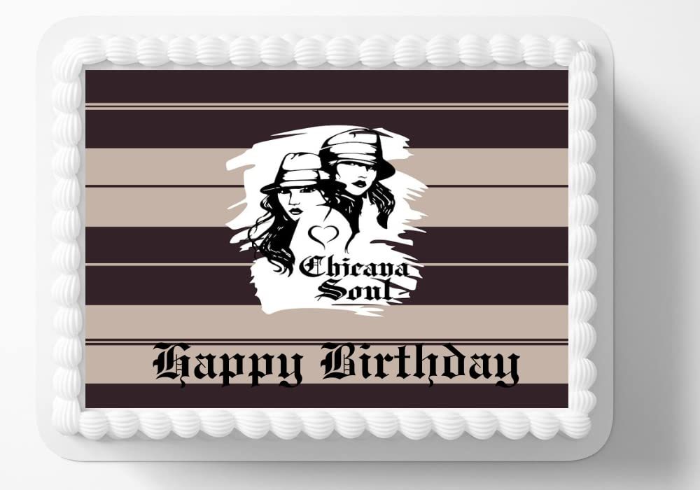 Chicana Soul Latina Chola Lowrider Edible Image Edible Birthday Cake ...