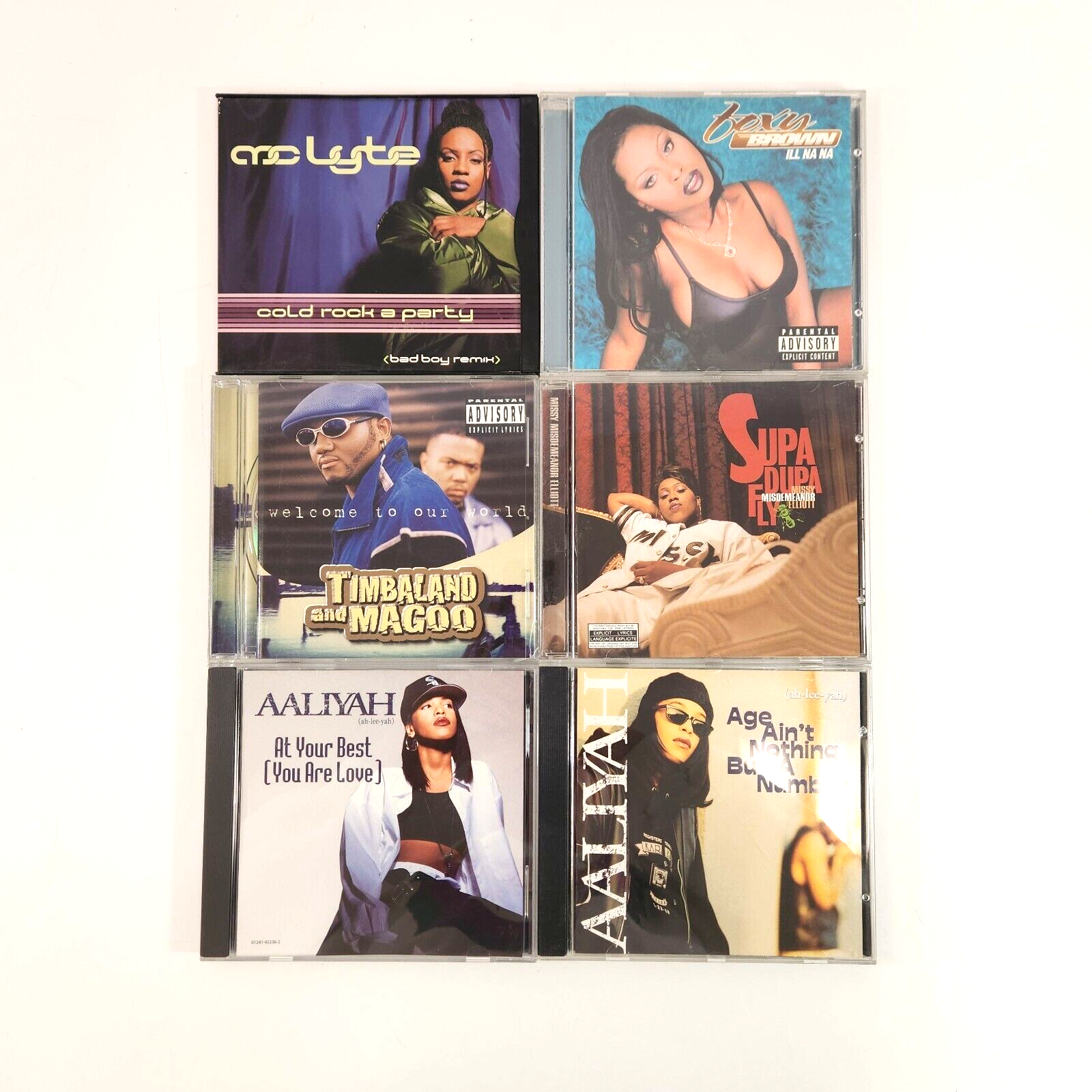1990s Hip Hop / R&B CD Lot of 6 MC Lyte Foxy Brown Missy Elliott ...