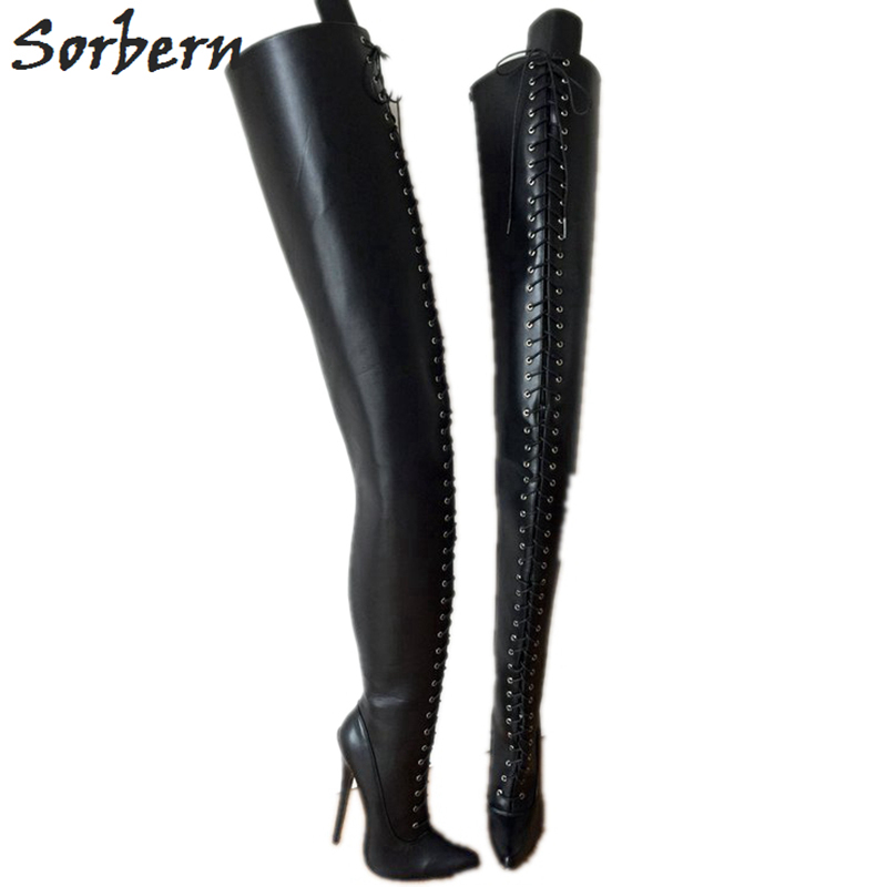 Extreme Long Boot Custom 95Cm Crotch Thigh High Boots Women Lace Up ...