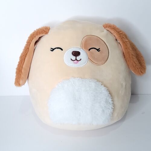 Harrison The Dog Squishmallow 8” inch KellyToy White Fuzzy belly Tan ...