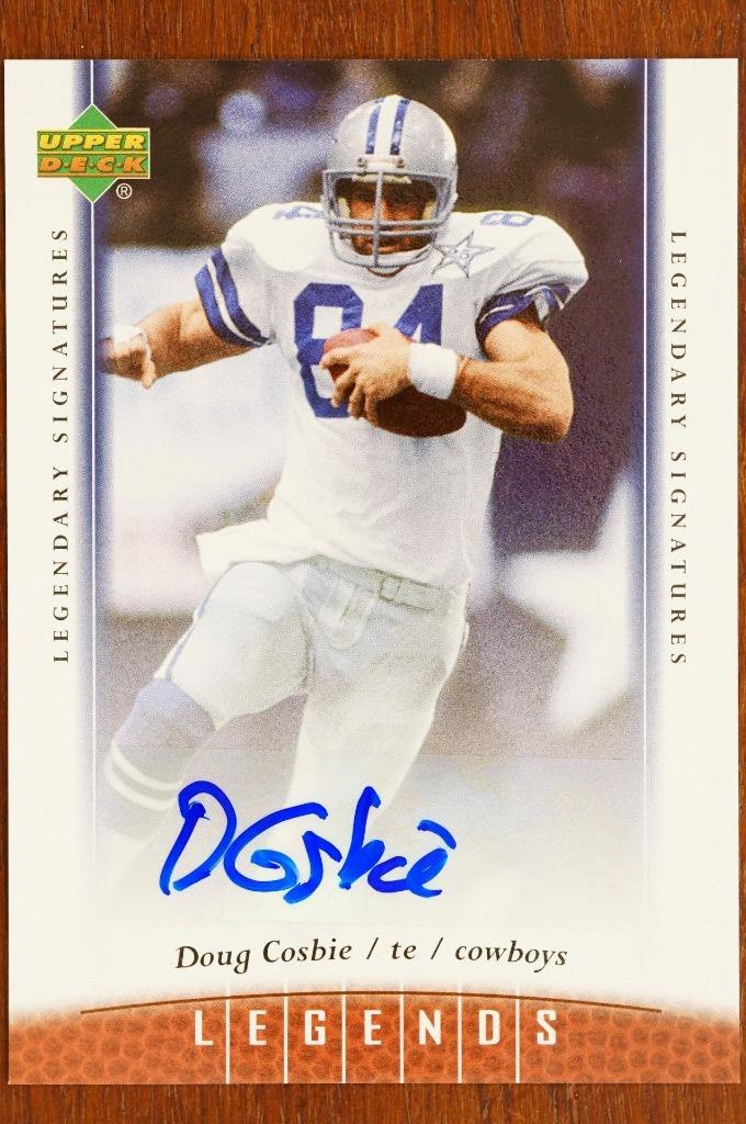 2006 UD Legends Legendary Signatures Doug Cosbie #96 Autograph Dallas ...
