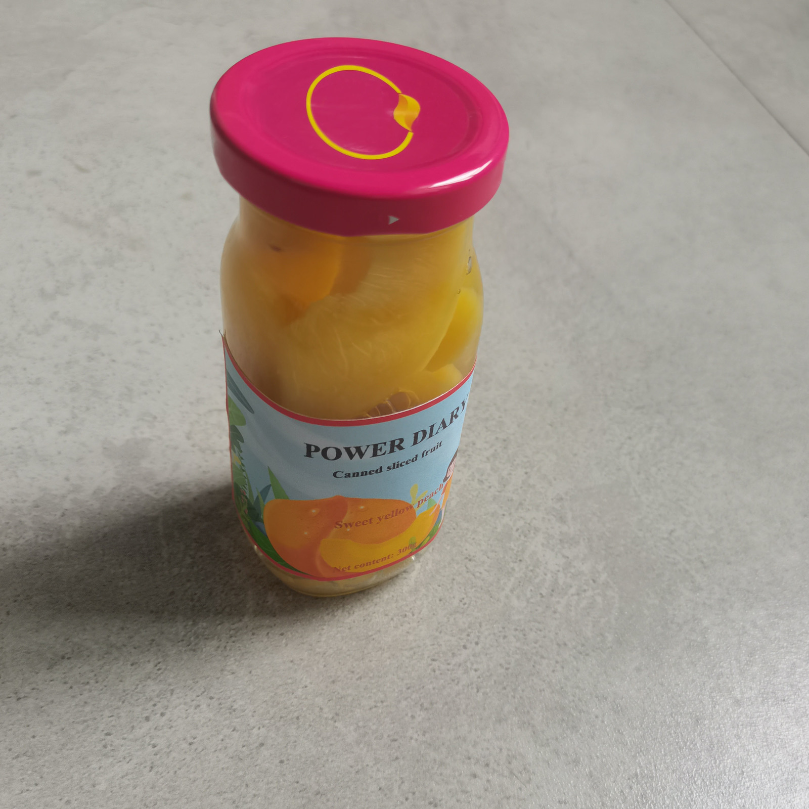 POWER DIARY Canned sliced fruit 100% fruit juice peach slices - Tinned ...