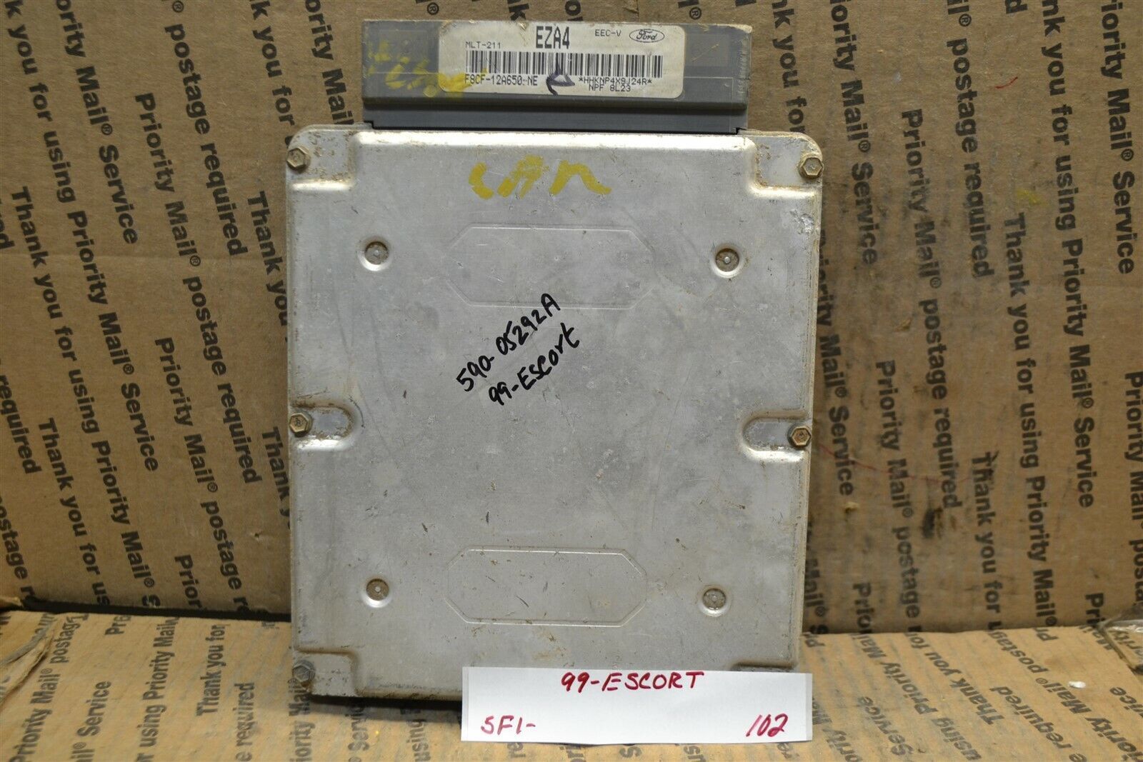 1999 Ford Escort 2.0L Engine Control Unit ECU Module F8CF12A650NE 102 ...