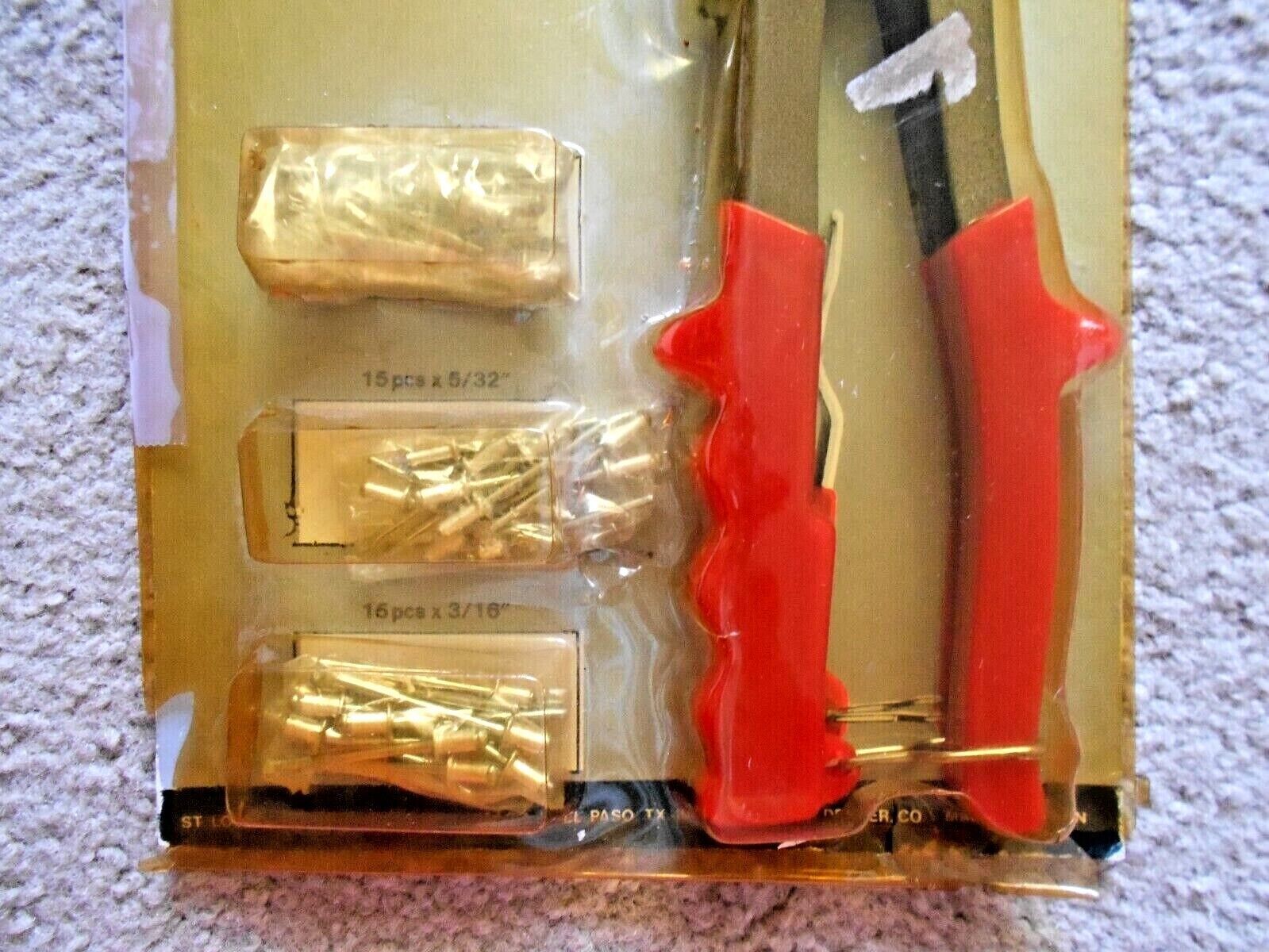 Pro Brand Heavy Duty Hand Riveter Kit with 60 pc. Blind Rivets No. PRO ...