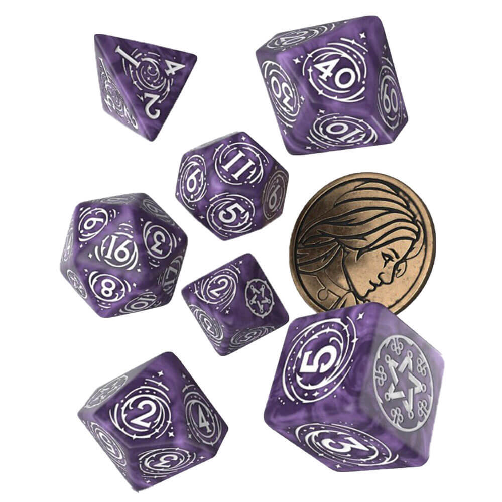 The Witcher Dice Set Yennefer Lilac and Gooseberries - CCG Dice & Counters