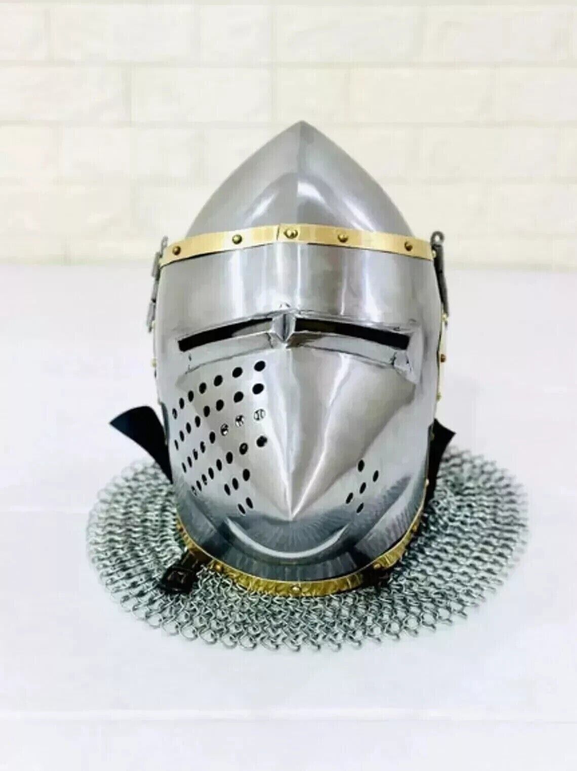 Medieval Knight Bascinet SCA Armor Pig Face Helmet Klappvisor Helmet ...