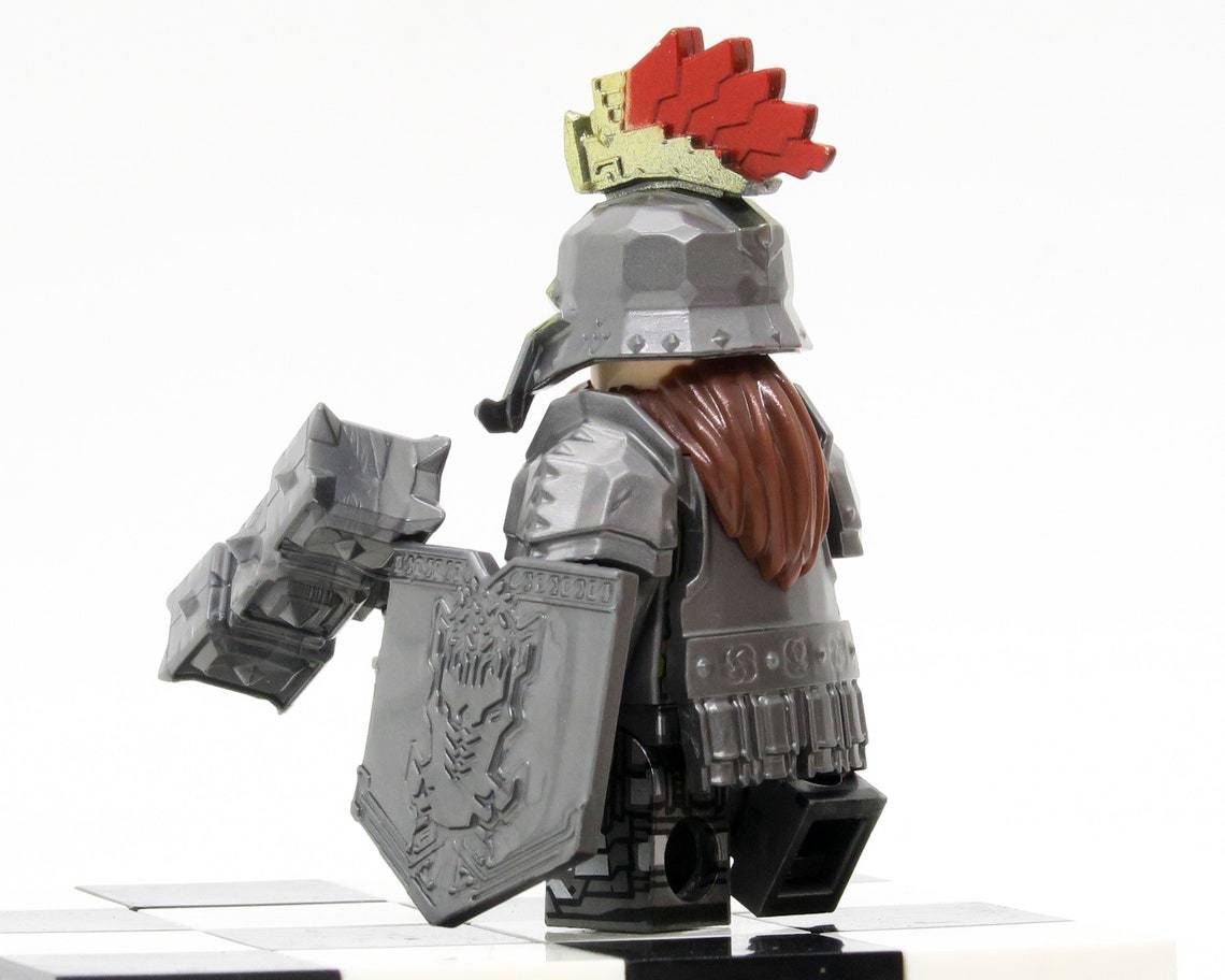 The Hobbit Heavy Armour Dain Ironfoot Minifigures Weapons Accessories ...
