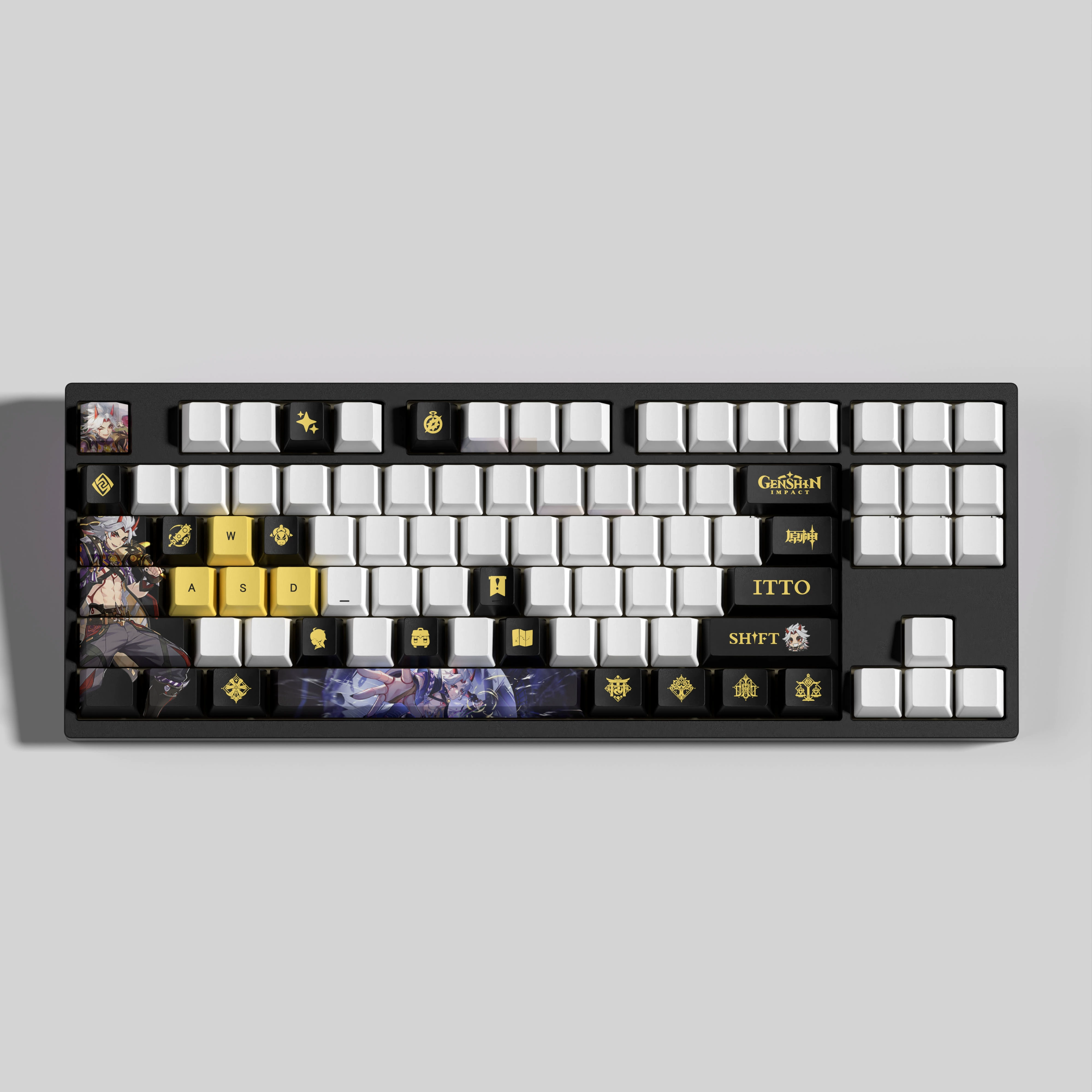 Genshin Impact Themed Keycaps Arataki itto PBT heat-sublimation keycaps ...
