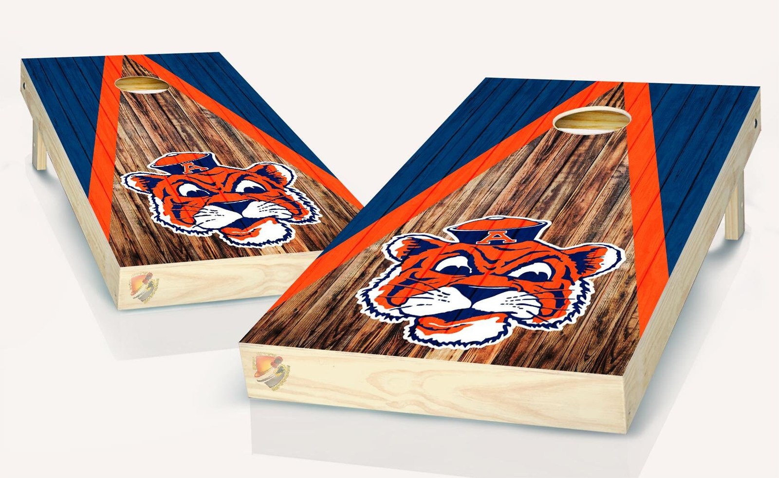 Tigers Cornhole Board Vinyl Wrap Skins Laminated Sticker Set Decal - Cornhole Bag Toss