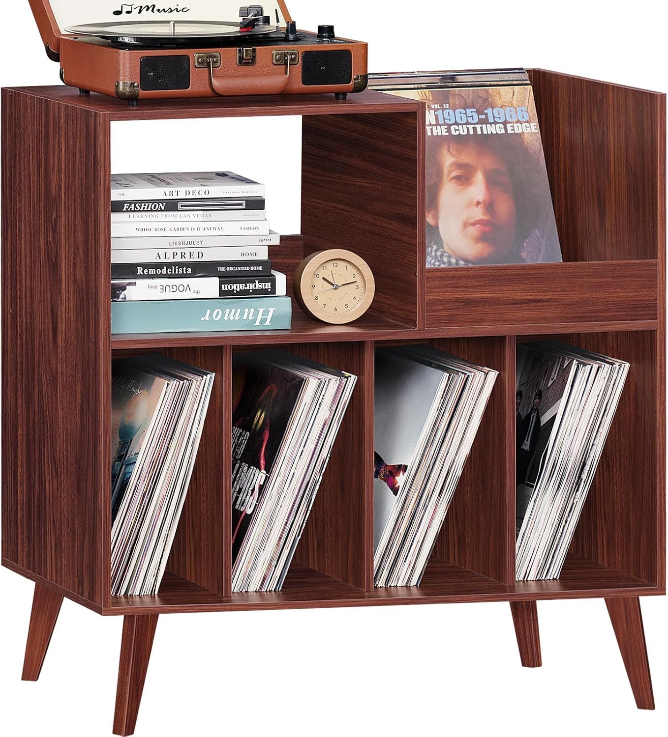 Lelelinky Large Record Player Stand, Turntable Stand With Storage ...