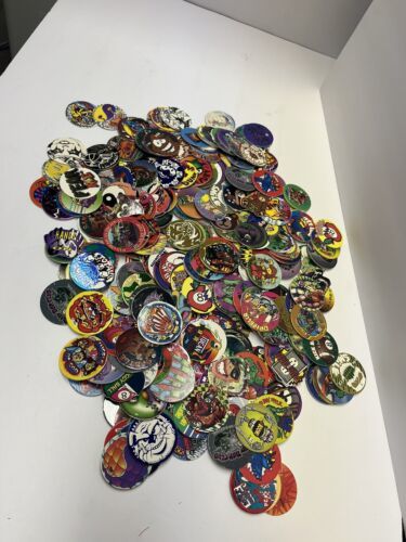 Lot of 300 Pogs / Milk Caps Unsorted! Retro Game Nostalgia ...
