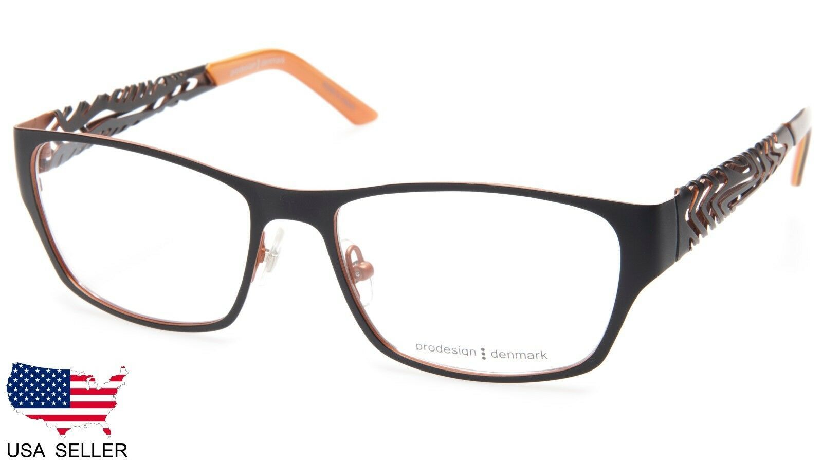 NEW PRODESIGN DENMARK 4129 c.6031 BLACK EYEGLASSES GLASSES 53-16-135 ...