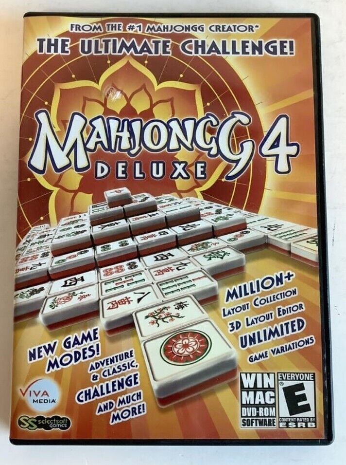 Mahjongg 4 Deluxe Windows/Mac DVD-ROM Video Game Software Viva Media ...