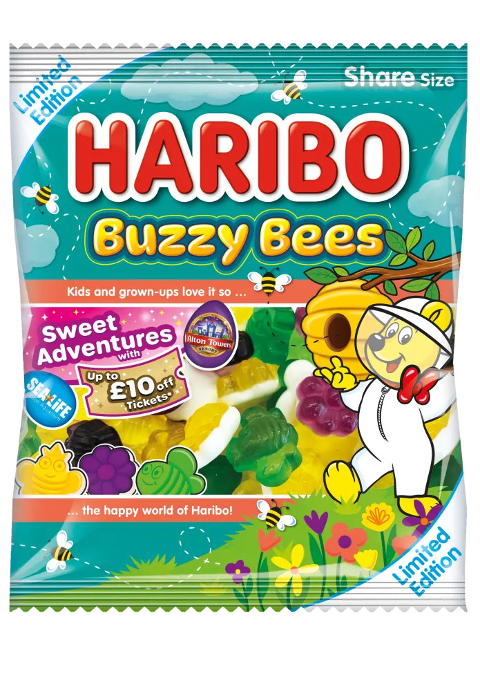 Haribo Buzzy Bees Fruit Gummies -140g -Made and 50 similar items