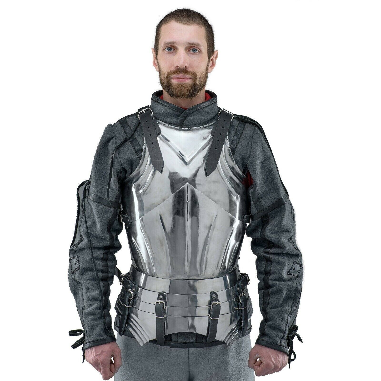 Medieval Replica Warrior Steel Gothic Cuirass Body Armor Breastplate ...
