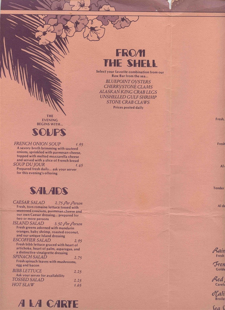 The Islands Floating Restaurant Menu Riverboat Row in Newport Kentucky ...