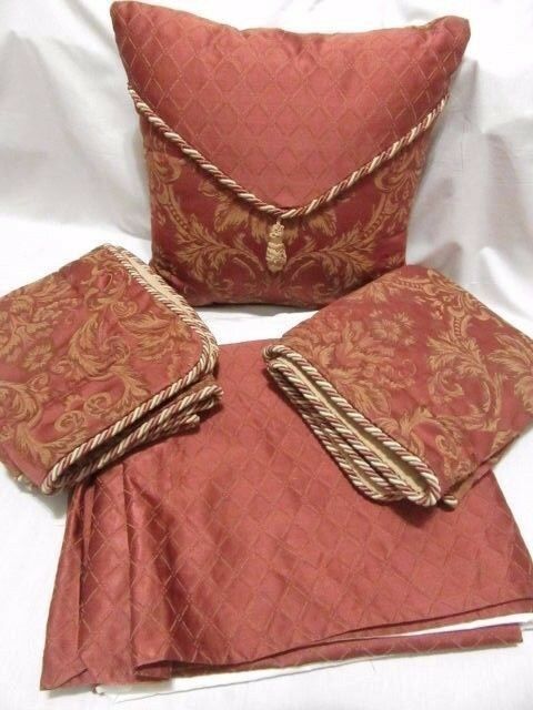 Christopher Lowell Collection Luxury 4-PC King Shams and Bed-Skirt with ...
