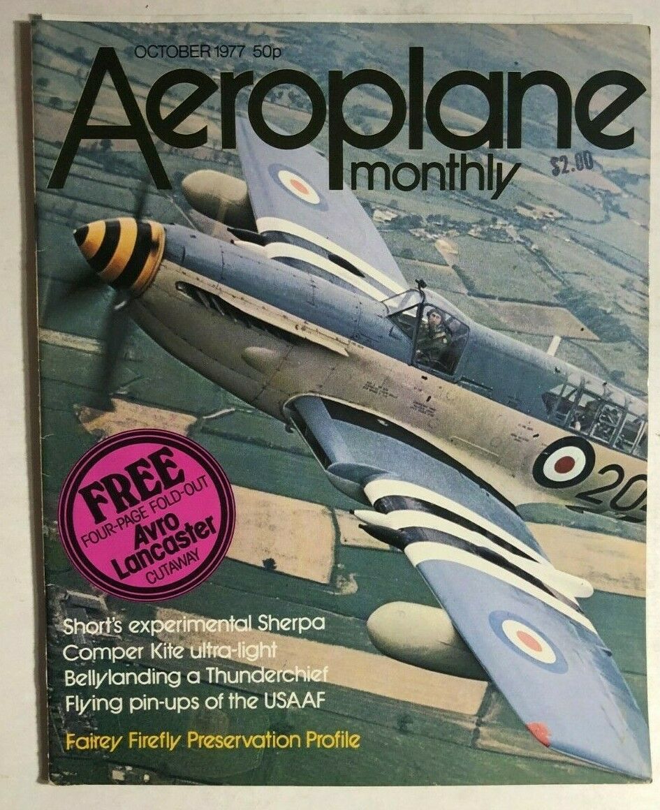 AEROPLANE MONTHLY British aviation magazine October 1977 Avro Lancaster ...