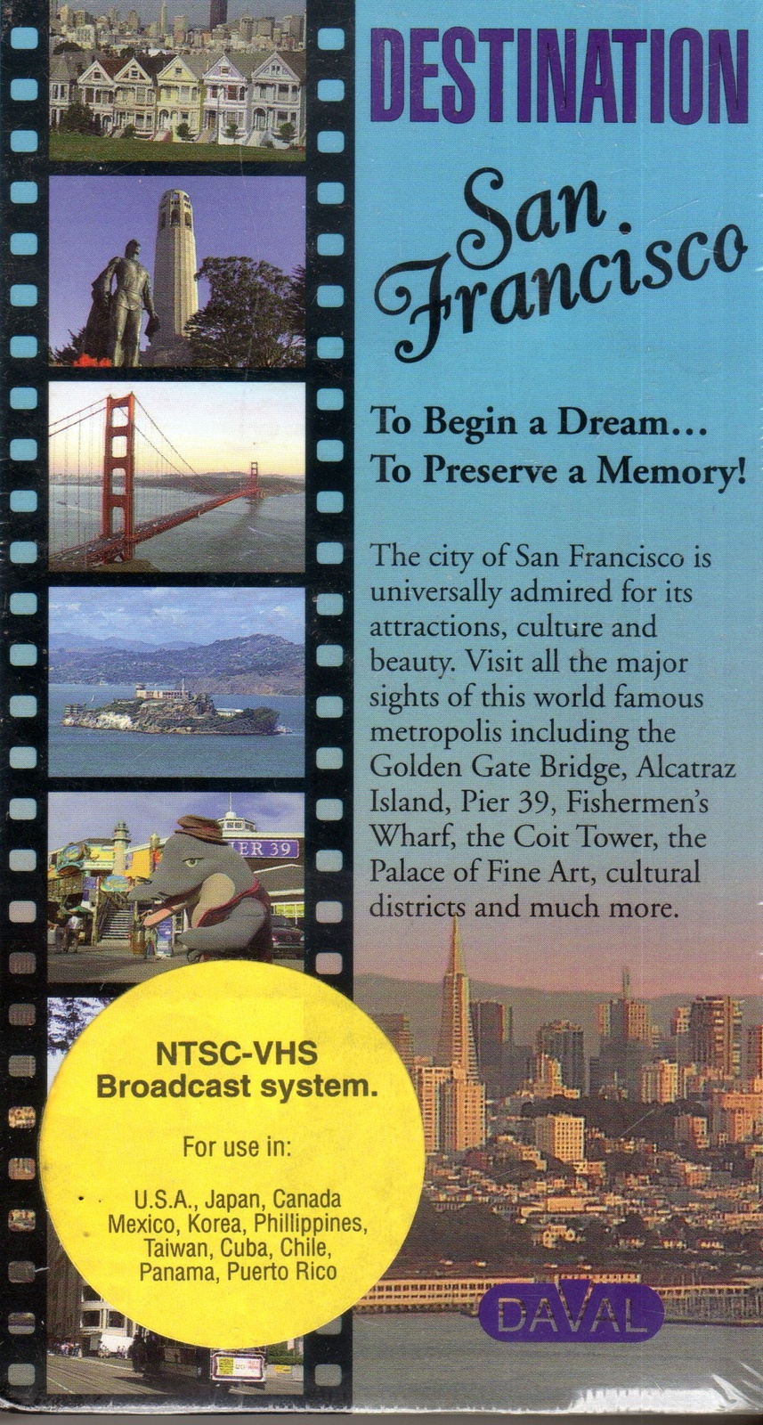 VHS Movie - Destination San Francisco - VHS Tapes