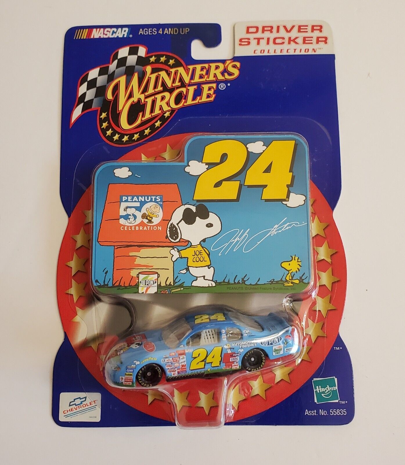Peanuts Snoopy #24 Jeff Gordon 2000 Nascar 1:64 Winners Circle Driver ...