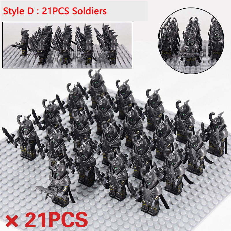 Medieval Knight Hela's Asgard Soldier Guaidians Guards Thor Minifigures ...