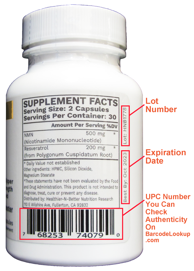 2 NMN β-Nicotinamide Mononucleotide Resveratrol NAD+Booster Sex Energy ...