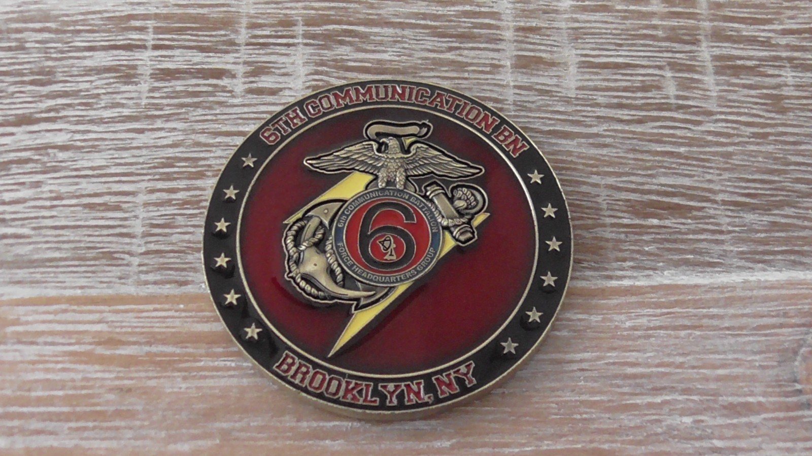 USMC 6th Communications Battalion Challenge Coin #C933 - Challenge Coins