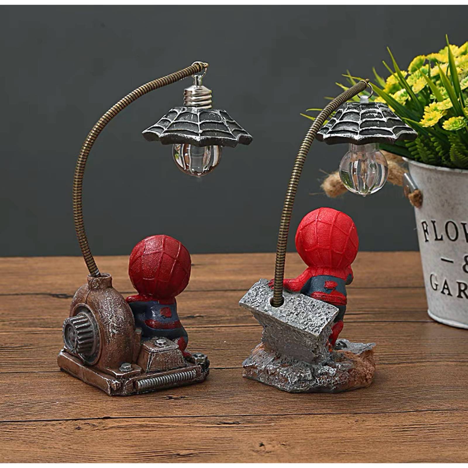 Spider man night lights, Spider-man Table Lamp, Spider-man desk lamp ...